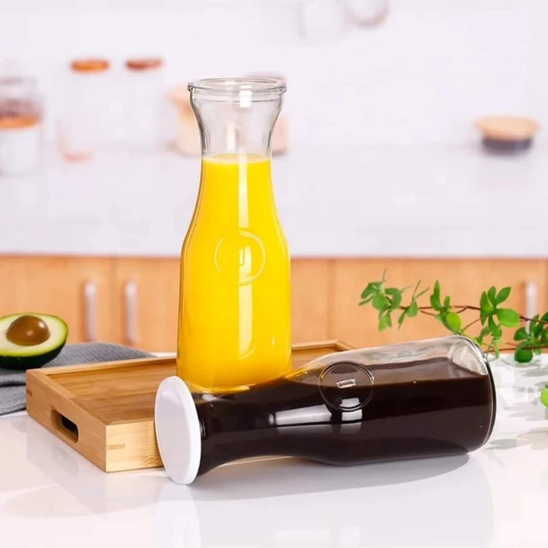 Glass Carafe with white Lids – gemelli-collections