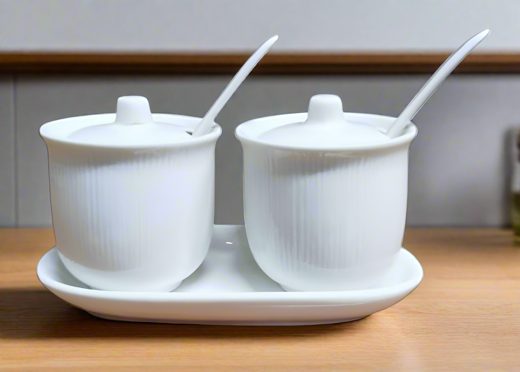 Porcelain Sugar Pot 7pc set – gemelli-collections