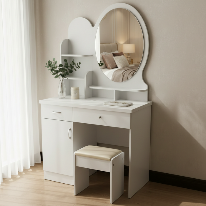 Dressing Table with Stool and Mirror – gemelli-collections