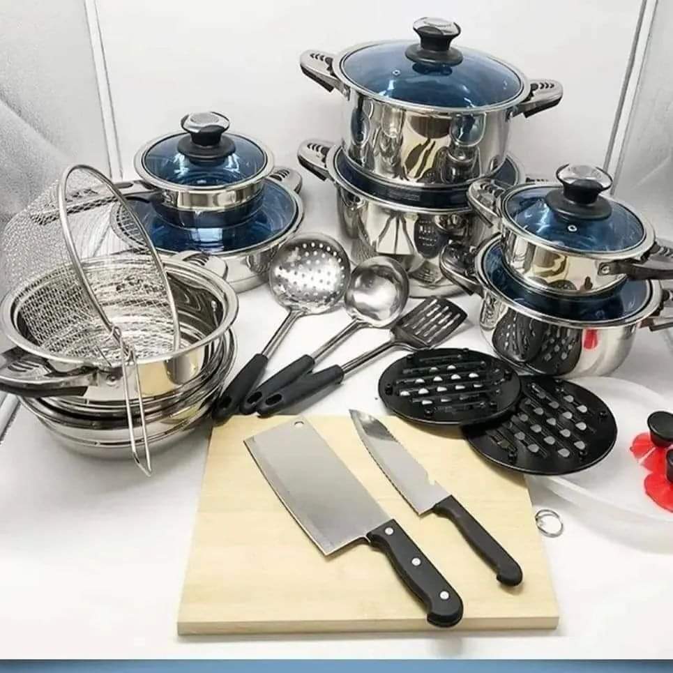 30pcs Stainless Steel Cookware Set – gemelli-collections